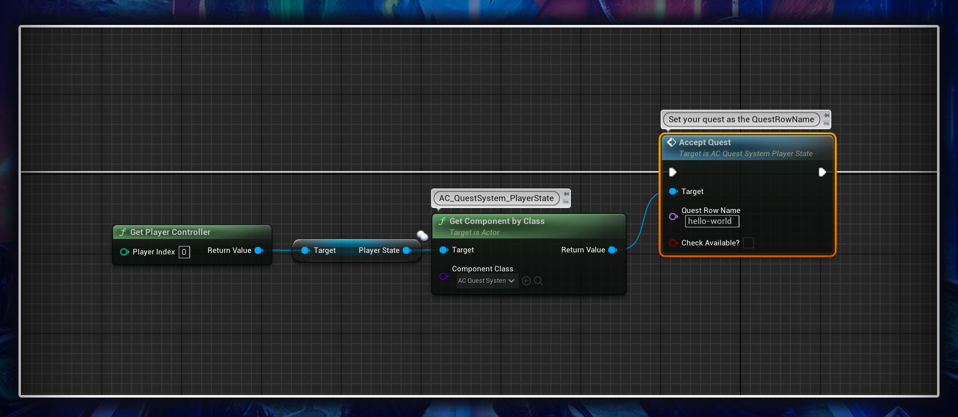 Working in Blueprint (UE5 Quest System)