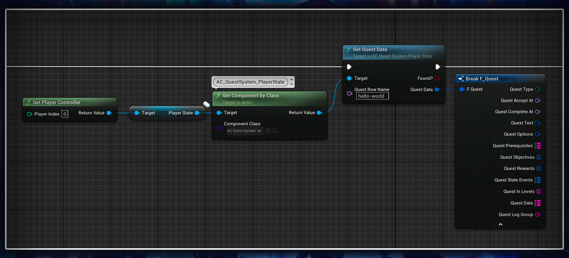 Working in Blueprint (UE5 Quest System)