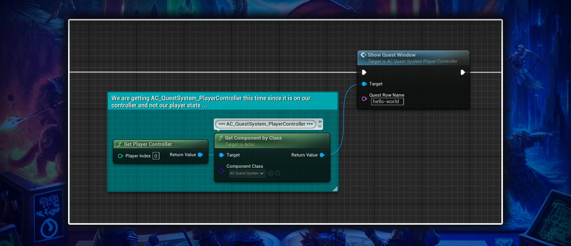Working in Blueprint (UE5 Quest System)